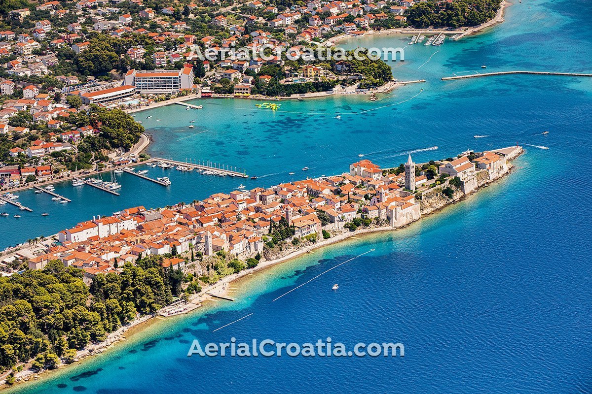 Rab a Banjol • Aerial Croatia
