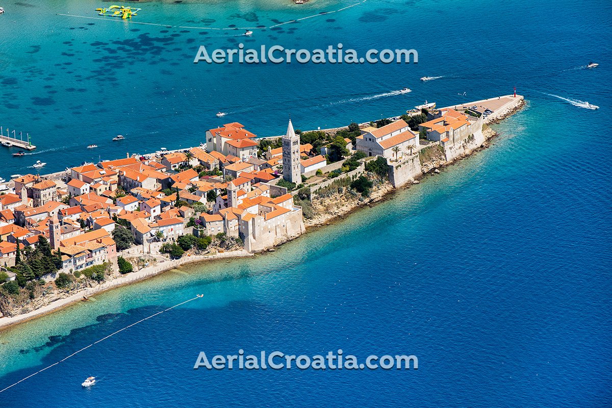 Rab a Banjol • Aerial Croatia