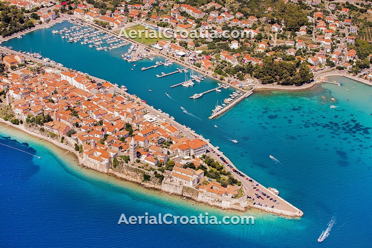 Rab a Banjol • Aerial Croatia