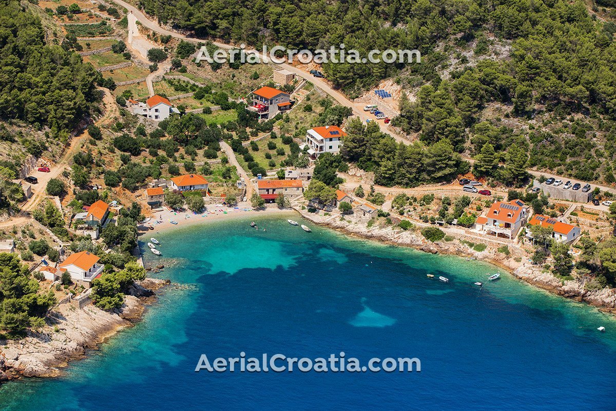 Southern bays of Hvar • Aerial Croatia