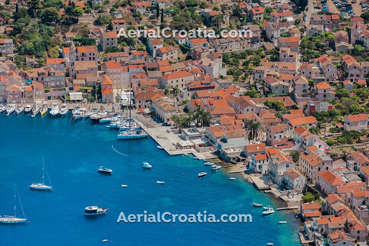 Vis town • Aerial Croatia