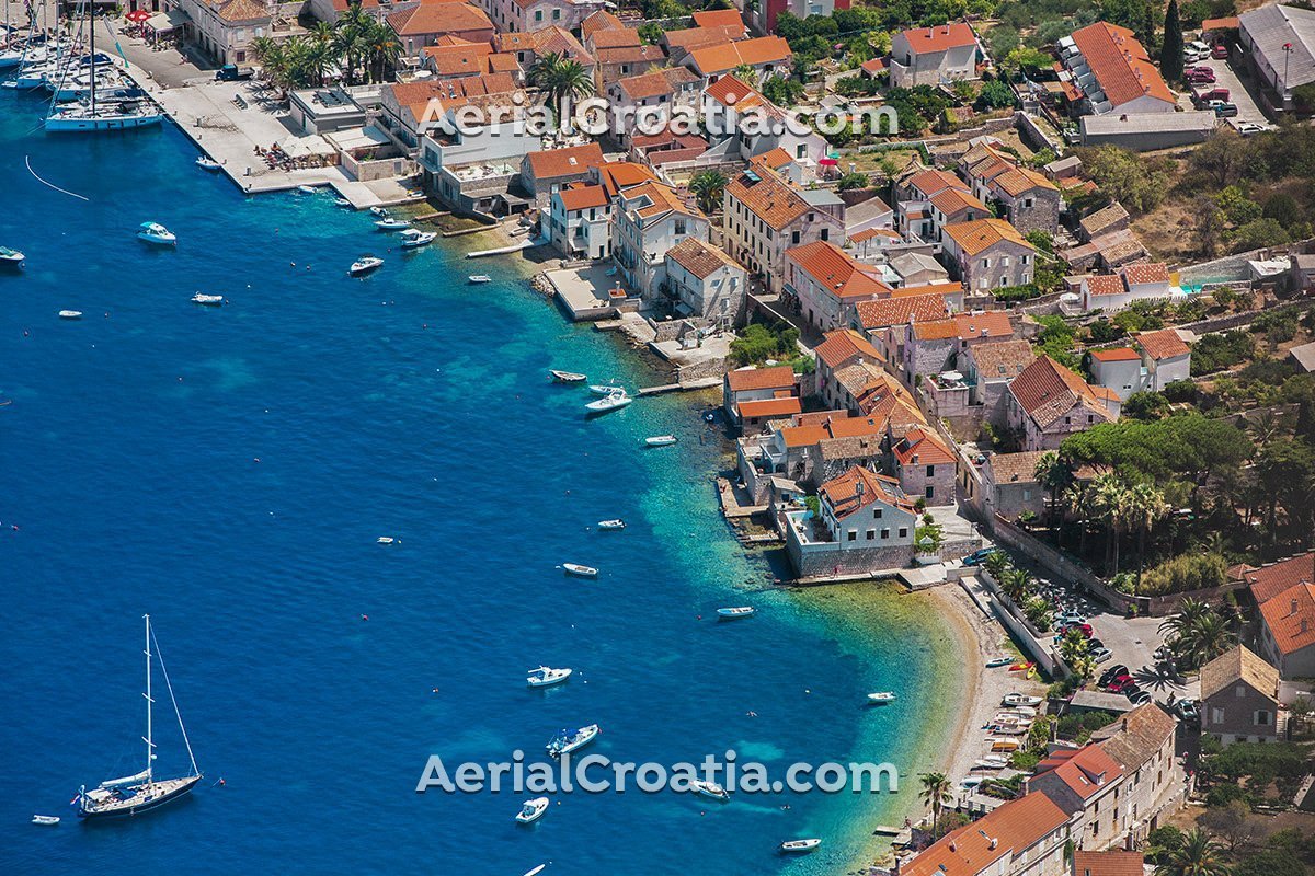 Vis town • Aerial Croatia