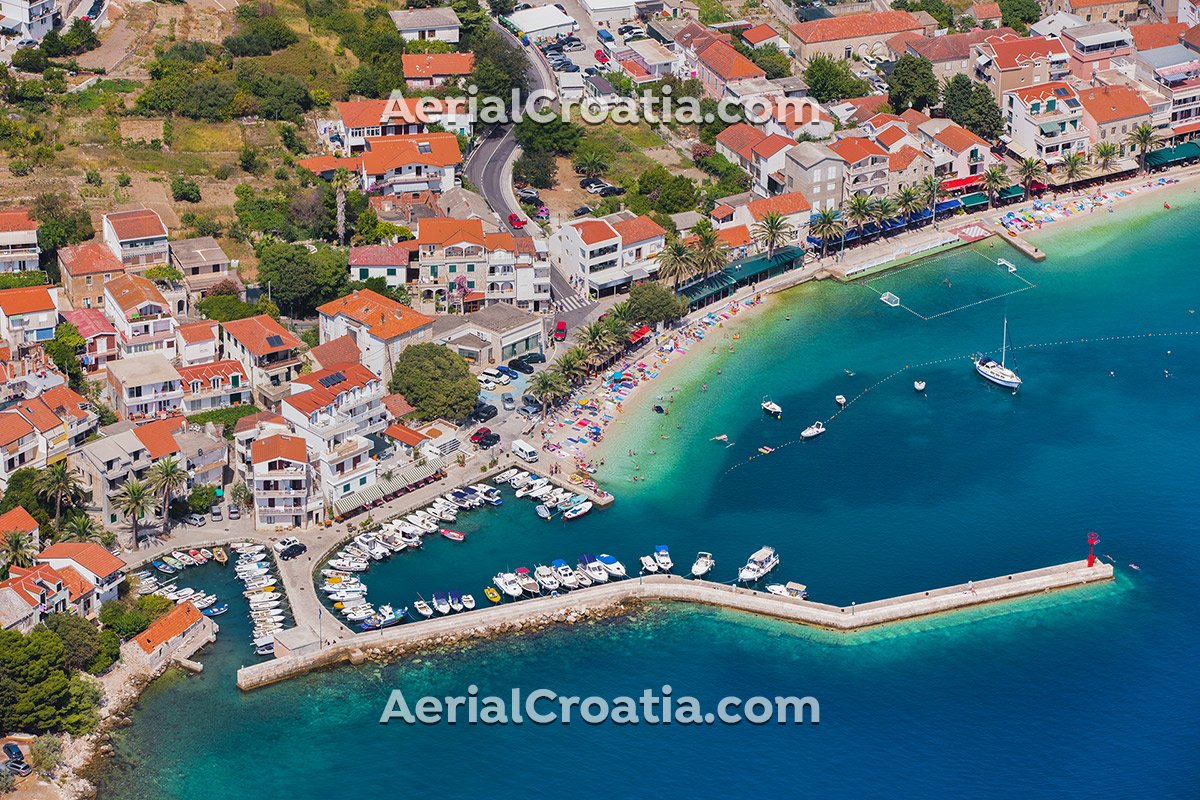 Gradac • Letecké fotky Chorvatska