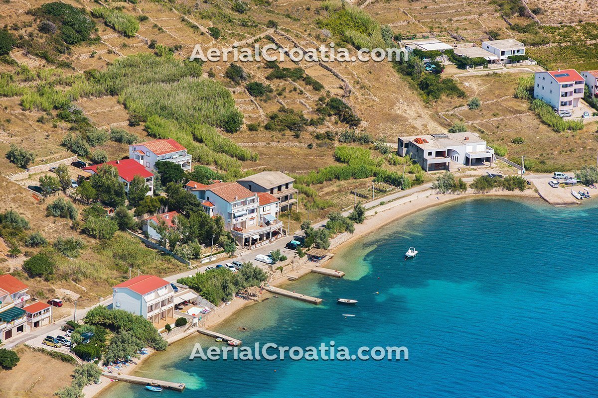 Metajna • Letecké fotky Chorvatska