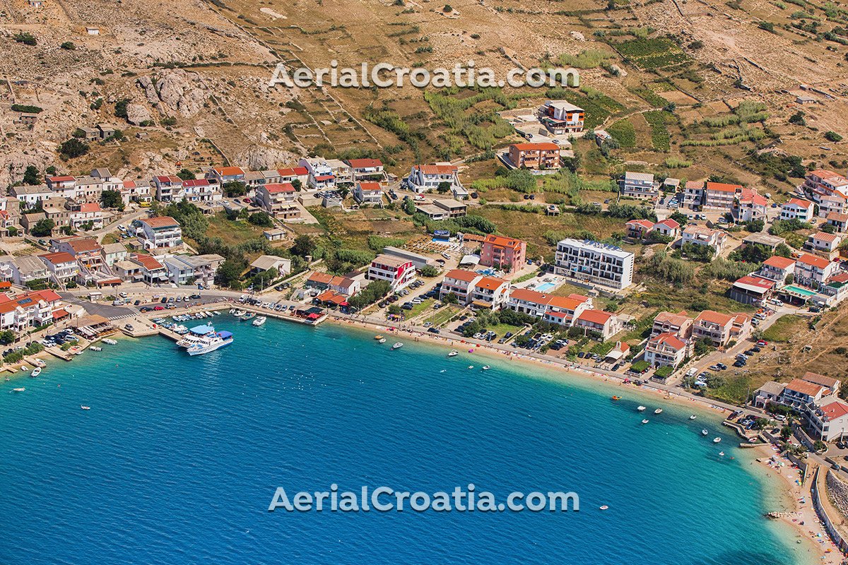 Metajna • Letecké fotky Chorvatska