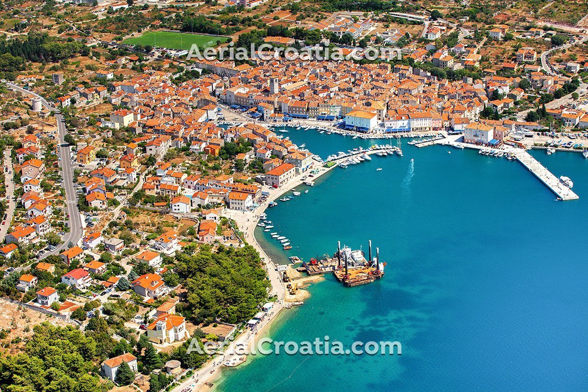 Cres - city • Aerial Croatia